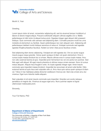 Resources and Templates - College of Arts and Sciences - University at ...